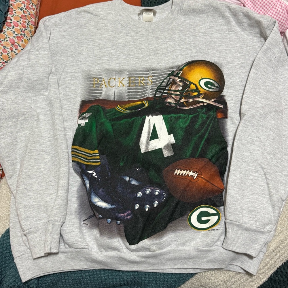 1998 Green Bay Packer Vintage Crewneck Size L/Xl - Gem
